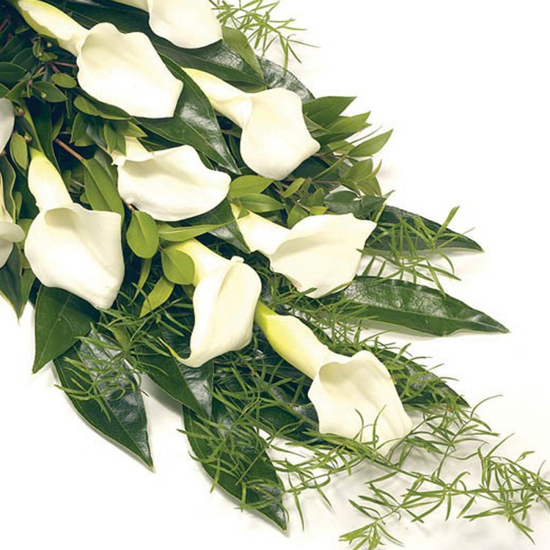 Buchet funerar Cale albe